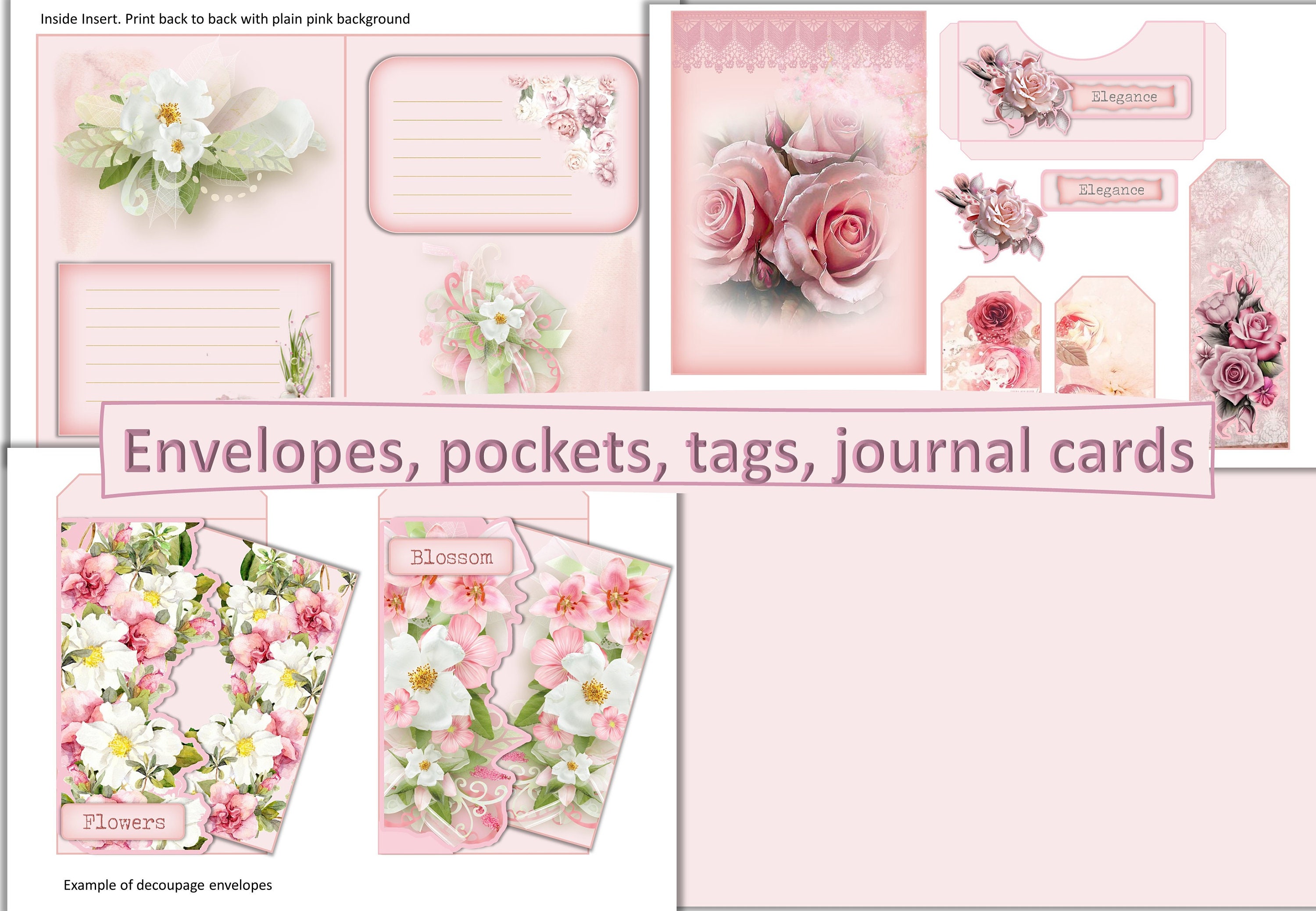 Printable Journaling Card Kit. 24 Pages to Print. JPEGS and - Etsy