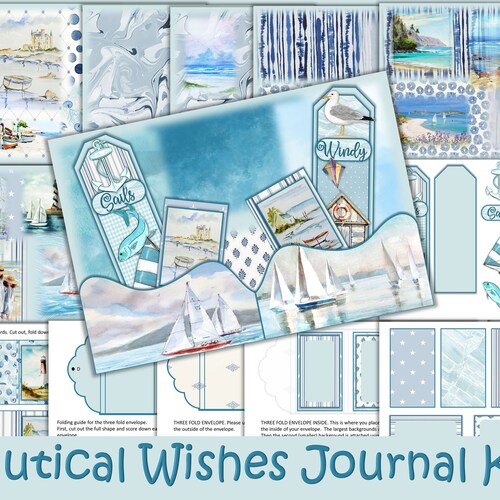 Printable Nautical Ships and Sea Life Journaling Kit With Free - Etsy