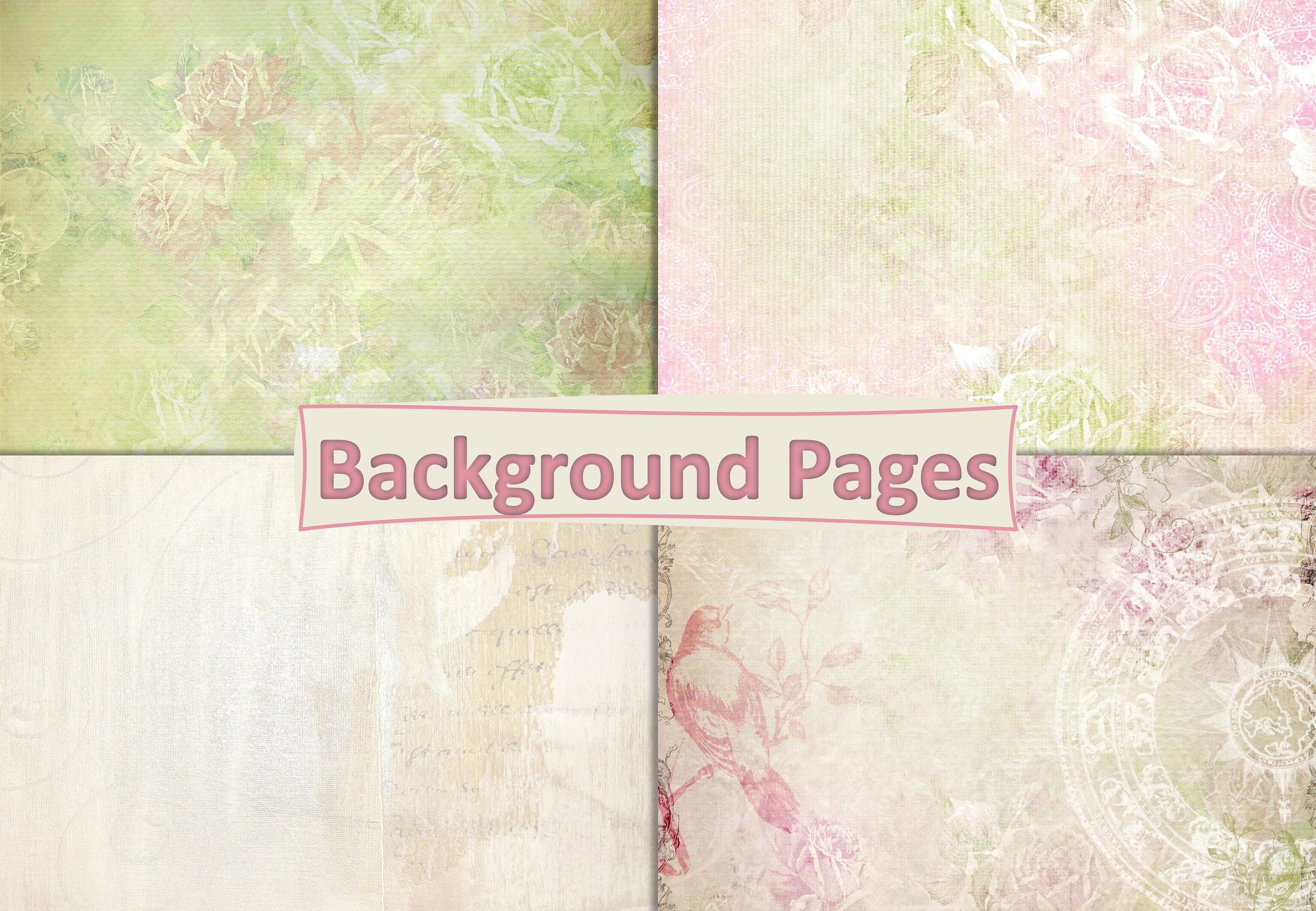 Printable Journal Kit Shabby Chic Days With Free Ephemera. - Etsy UK