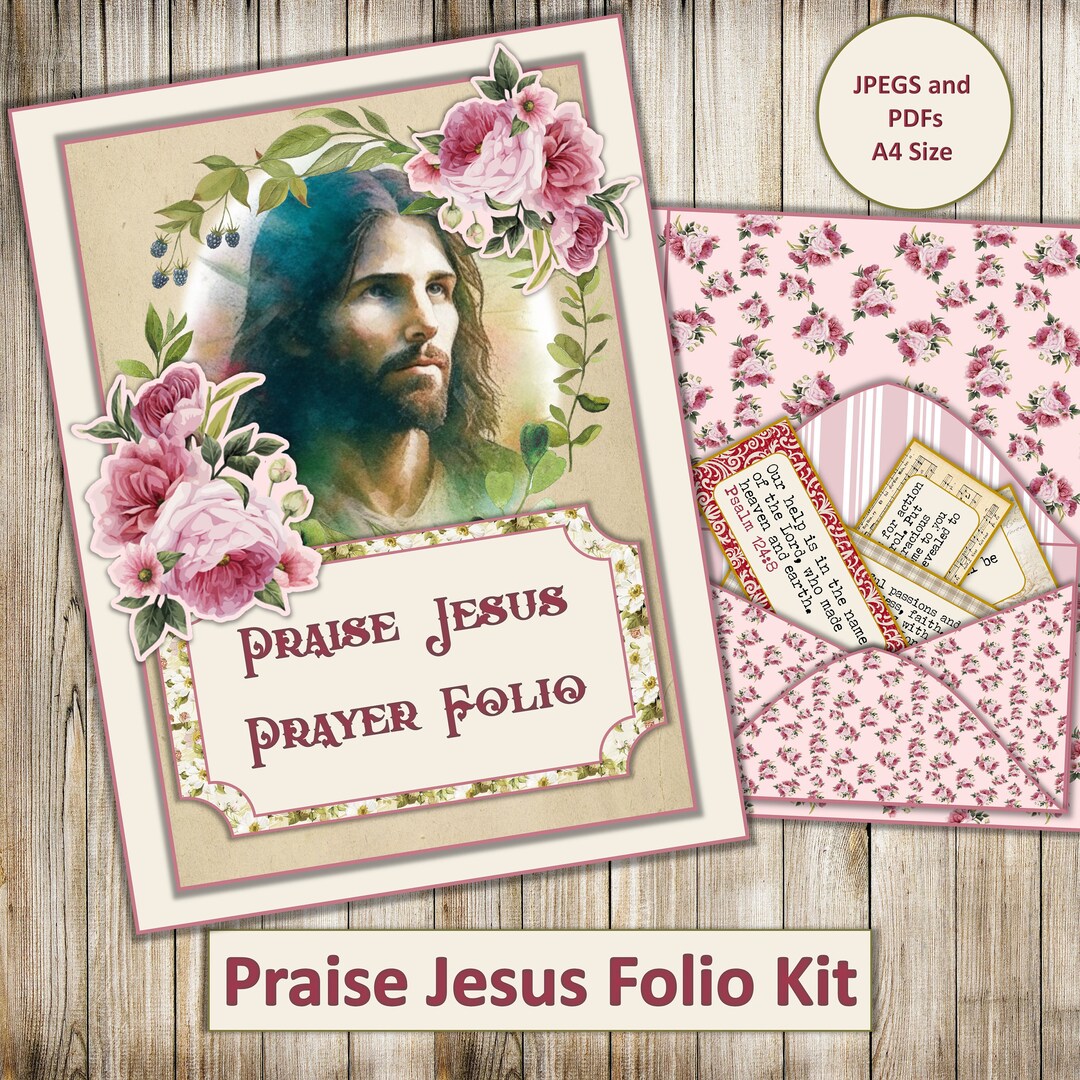 Printable Prayer Journal Folio Kit With Bible Quotes, Prayer Cards ...