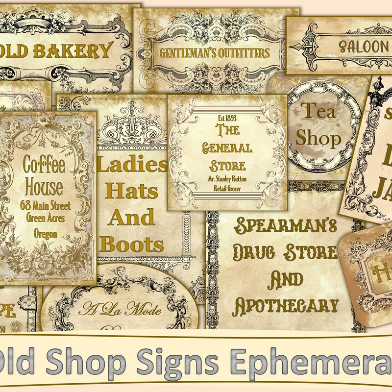 Antique Shop Sign - Etsy
