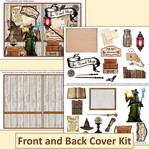 School for Wizards Journal Notebook Kit Printable JPEGS and PDF - Etsy