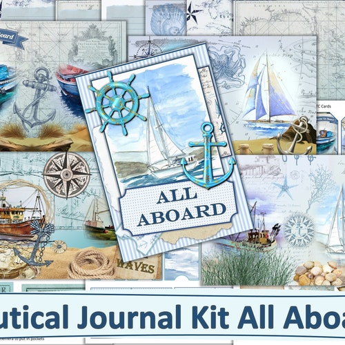 Printable Nautical Journaling Kit With Free Ephemera. JPEG - Etsy