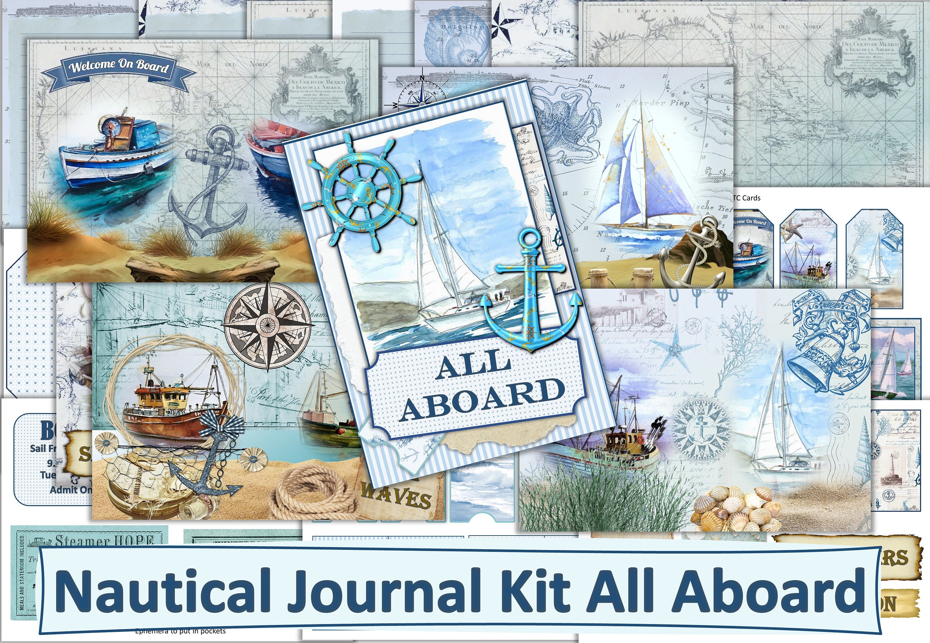 Printable Nautical Journaling Kit With Free Ephemera. All - Etsy UK