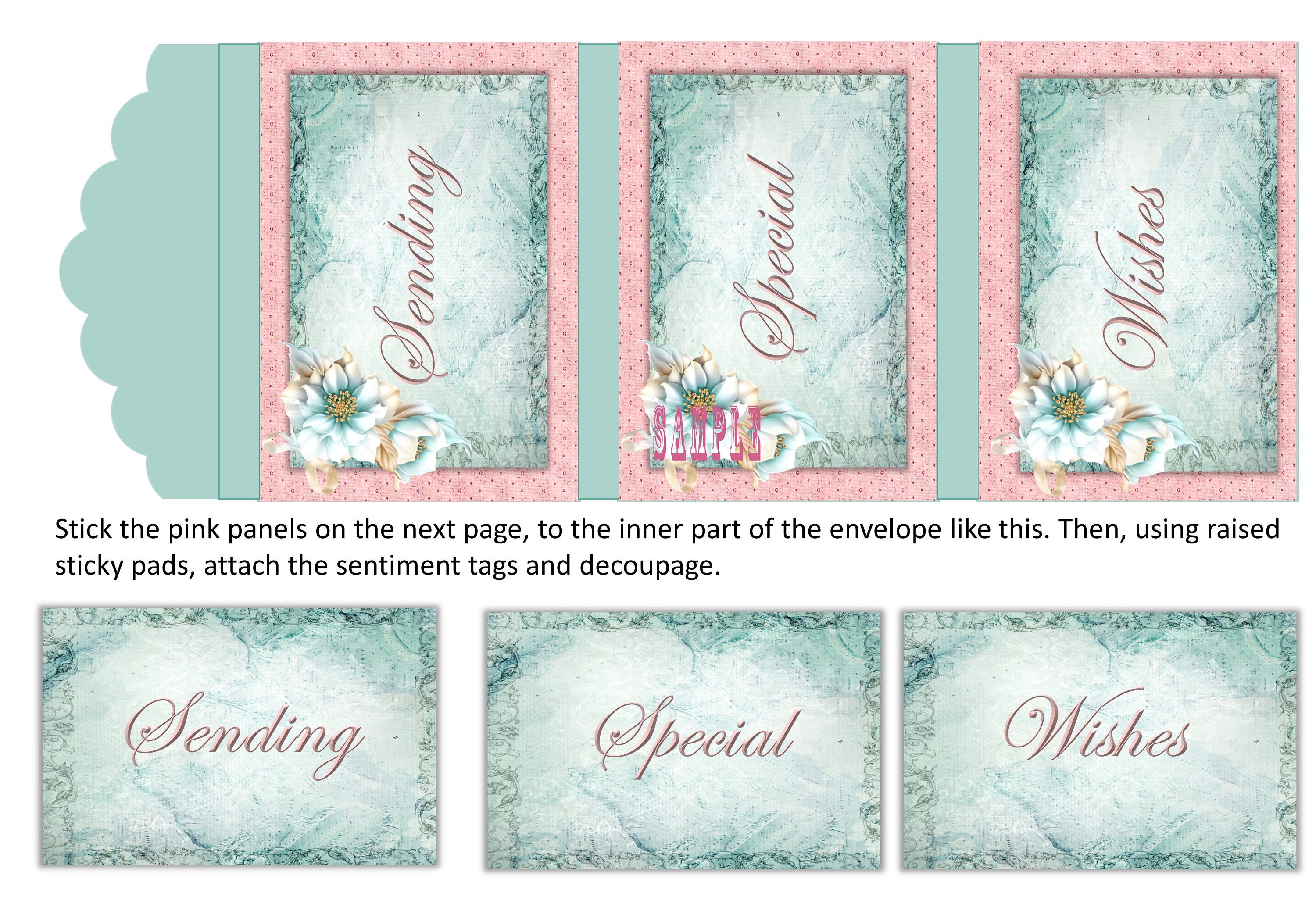 Printable Journaling Victorian Greeting Card With Pockets and | Etsy