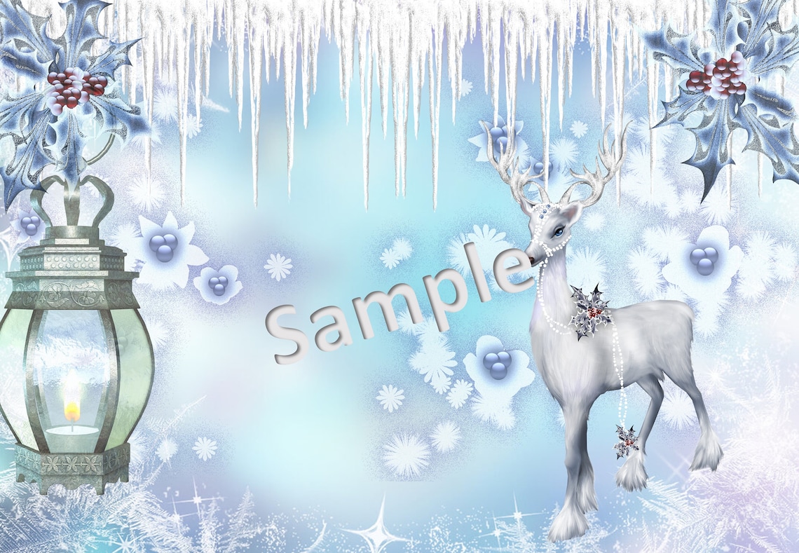 Printable Winter Wonderland Digital Paper. A4 8.5 X 11 | Etsy