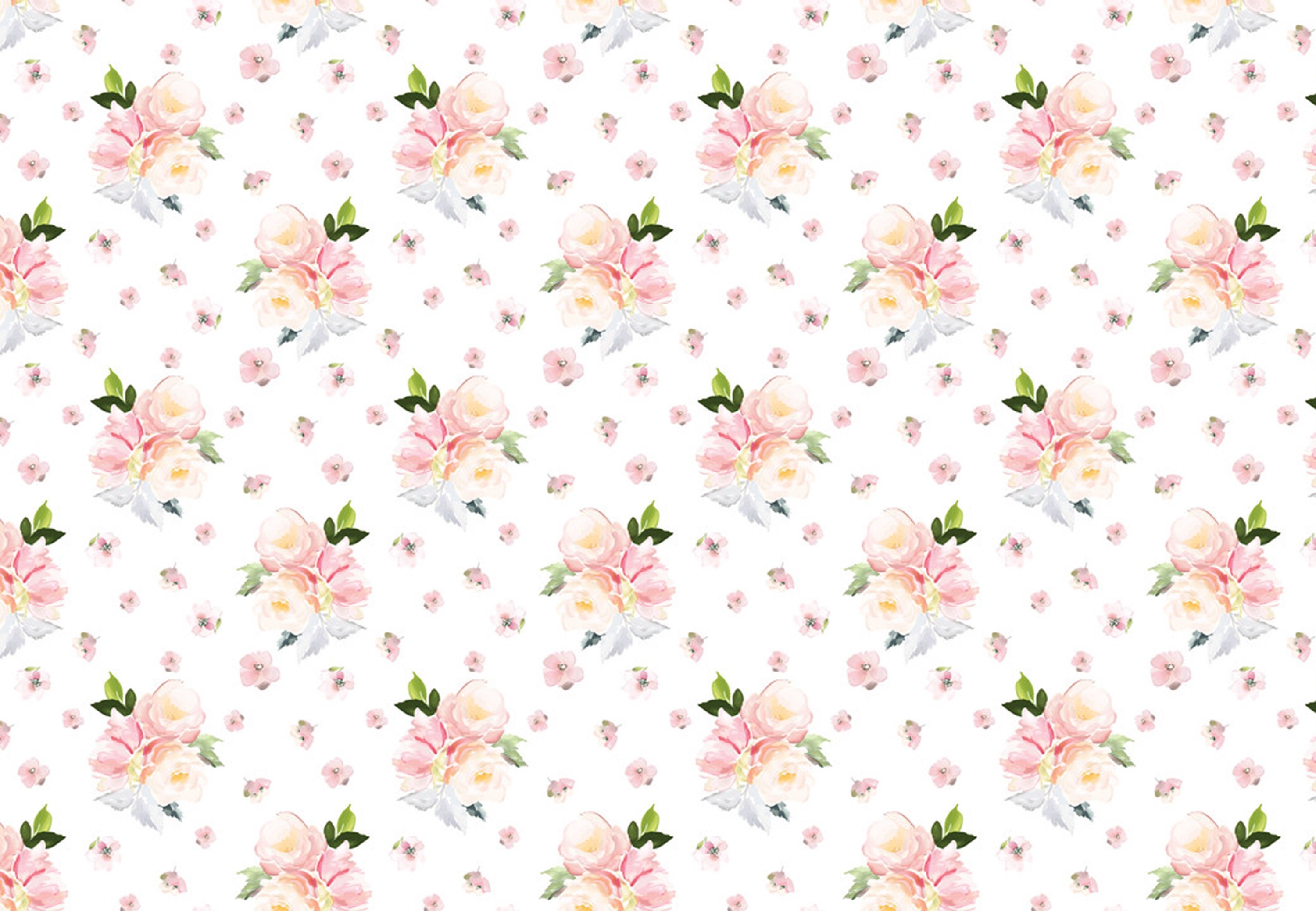 Printable Pink Watercolour Floral Background Pages. 10 A4 | Etsy Canada