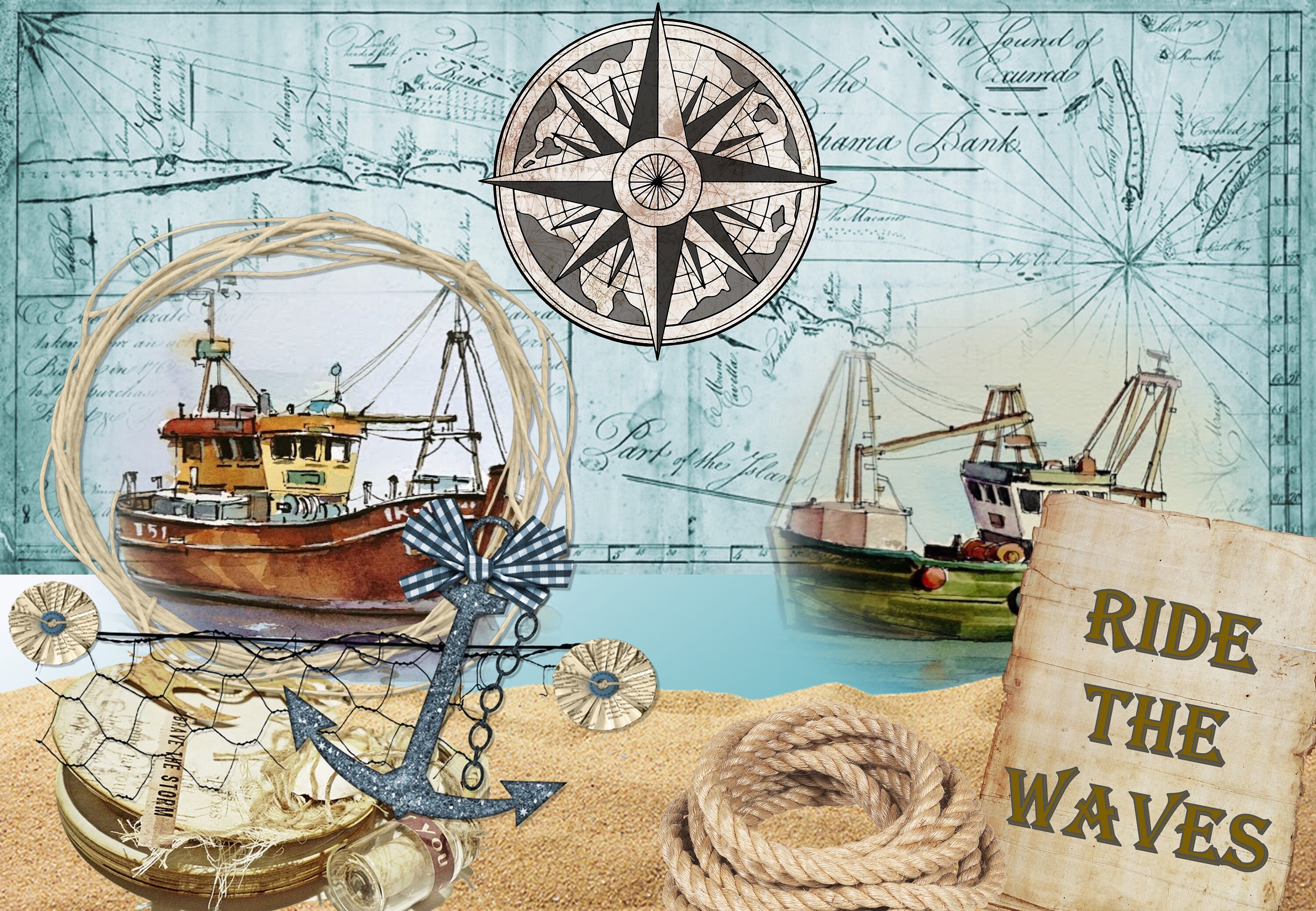 Printable Nautical Journaling Kit With Free Ephemera. All - Etsy UK