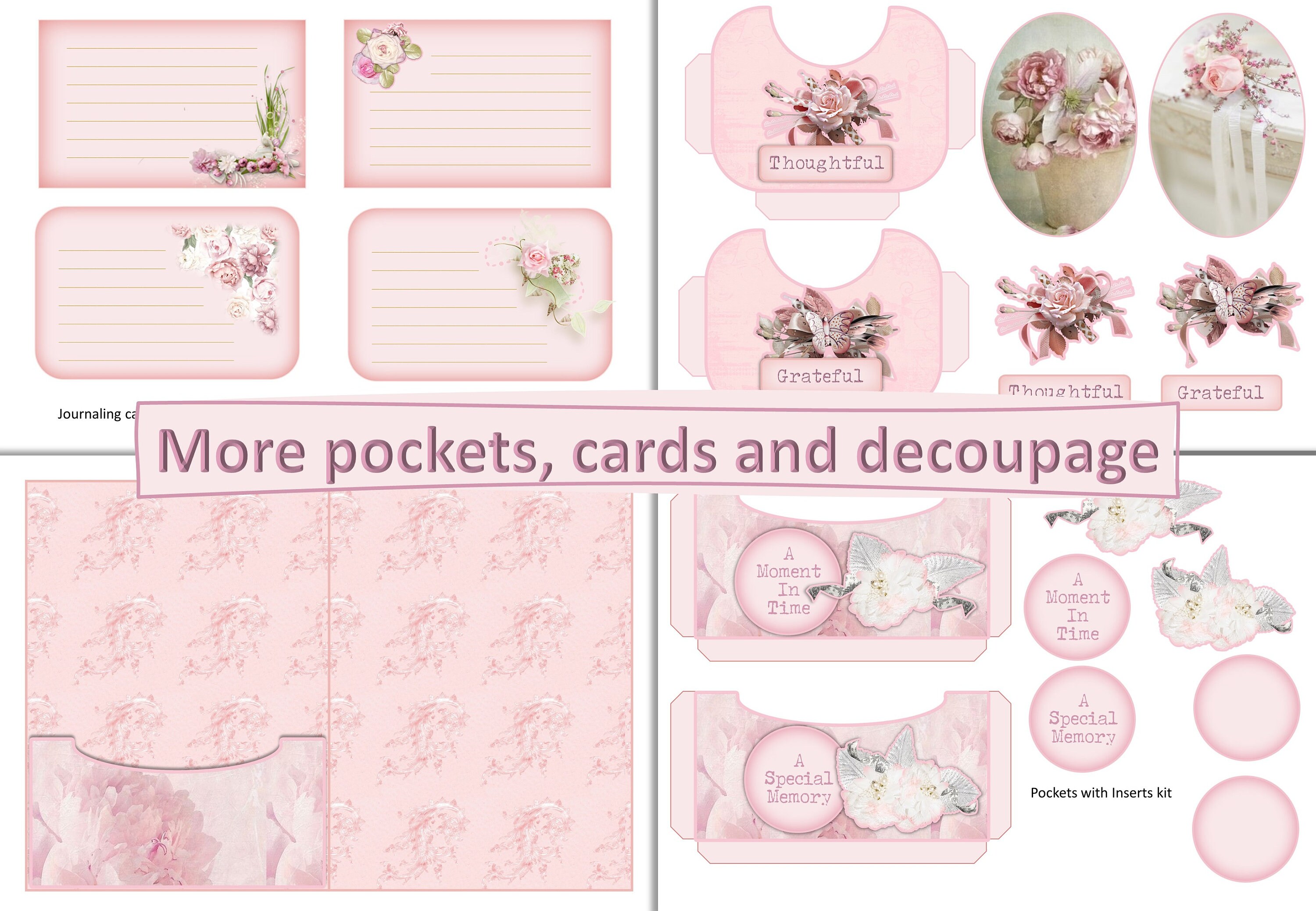 Printable Journaling Card Kit. 24 Pages to Print. JPEGS and - Etsy