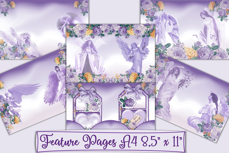 Printable Purple Angels Journal Kit With Free Ephemera All | Etsy