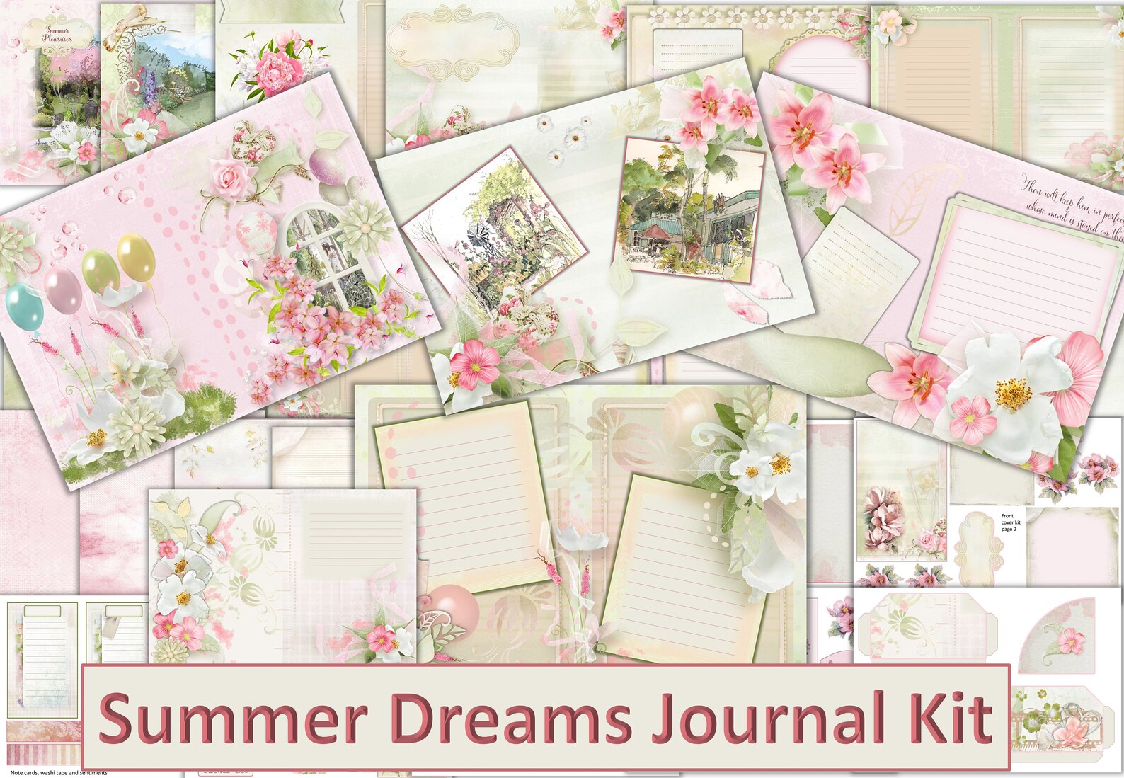 Printable Summer Journal Kit With Free Ephemera. Junk Journal - Etsy