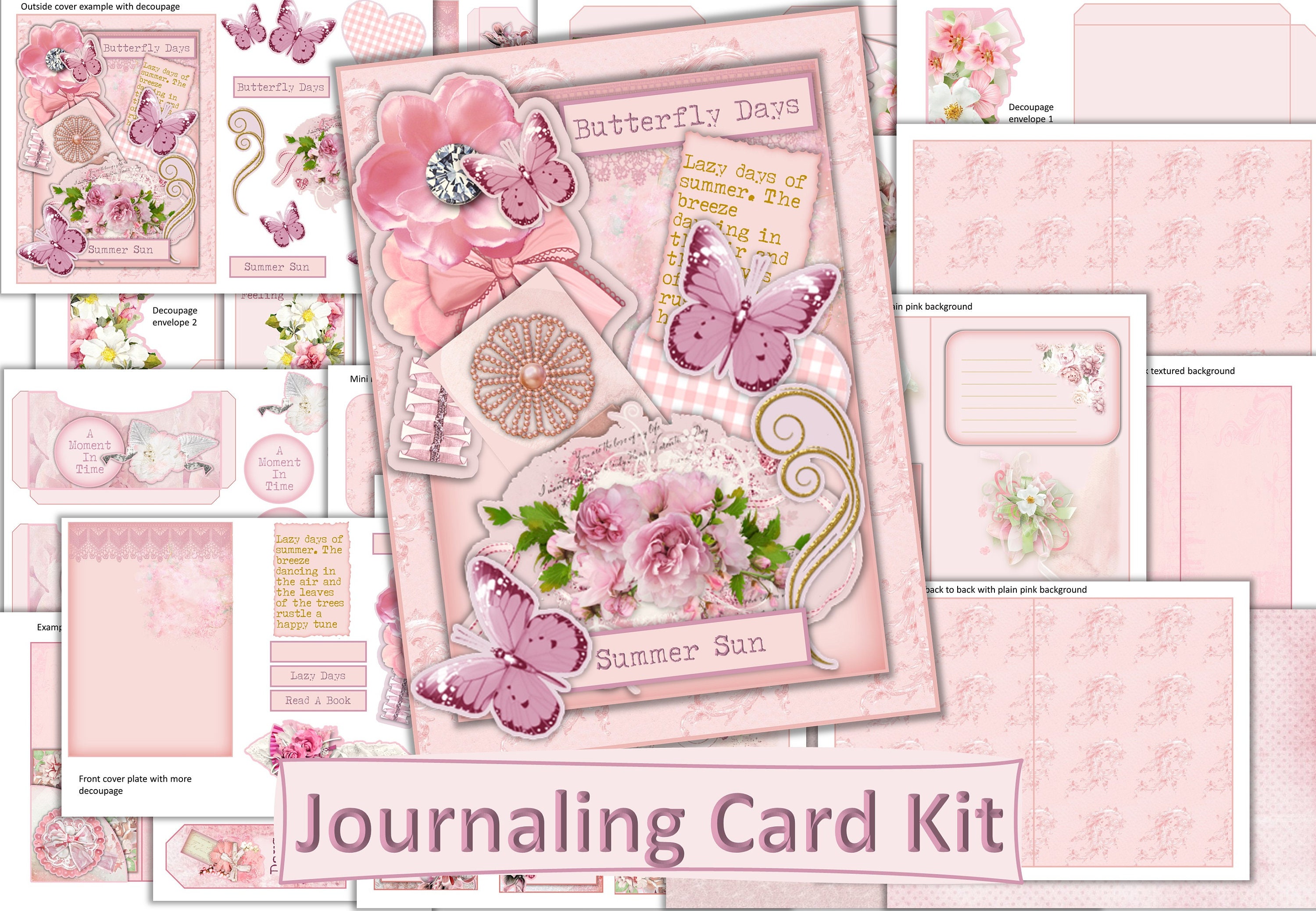 Printable Journaling Card Kit. 24 Pages to Print. JPEGS and - Etsy