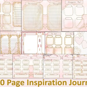 Printable Inspiration Journal. 40 Page Signature Plus Free Clipart and ...