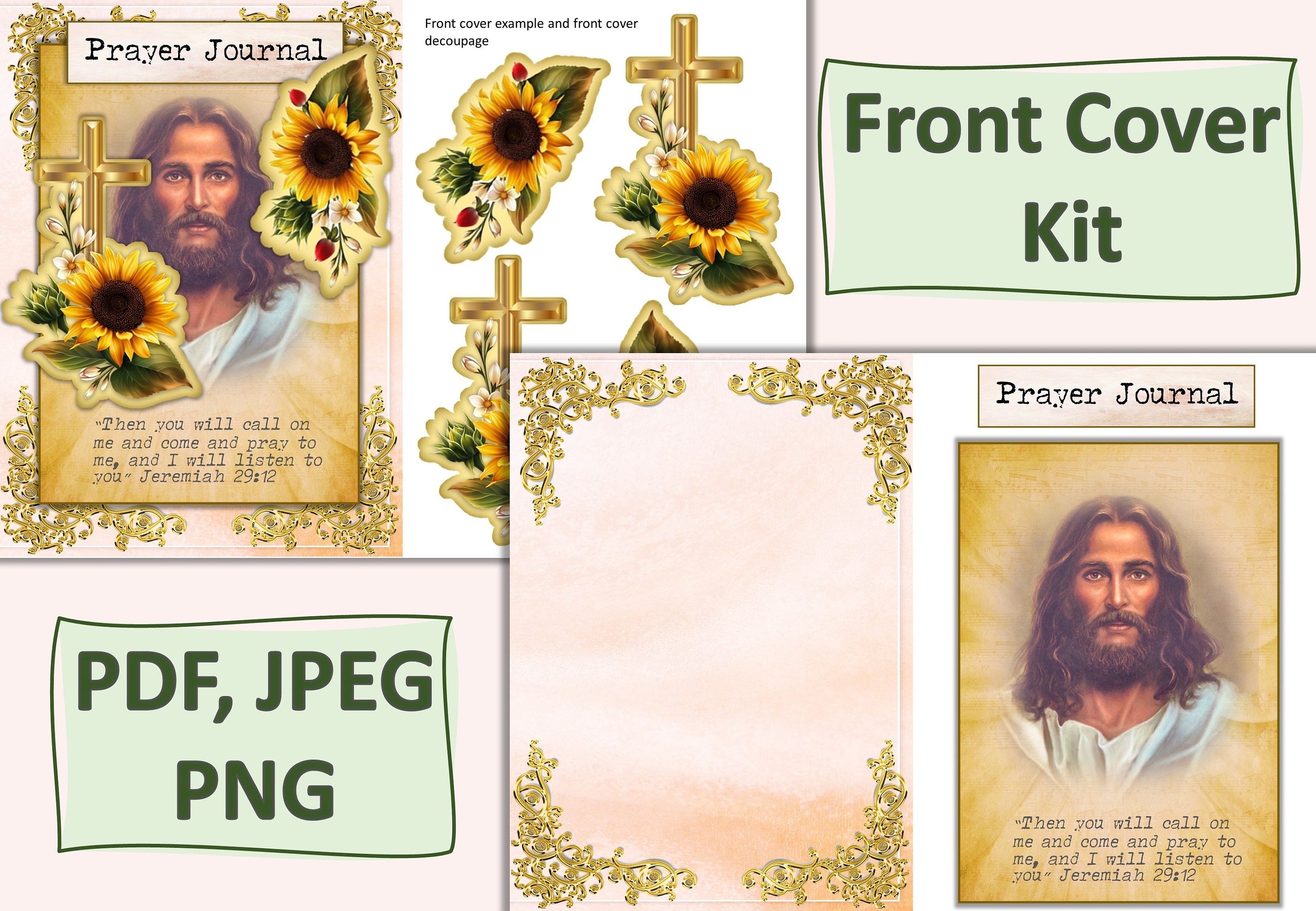 Printable Prayer Journal Kit With Free Ephemera. Christian | Etsy