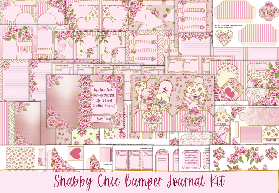 Planner Journal Kit Bumper Pack. 40 Pages, Pockets, Inspiration, Lists ...