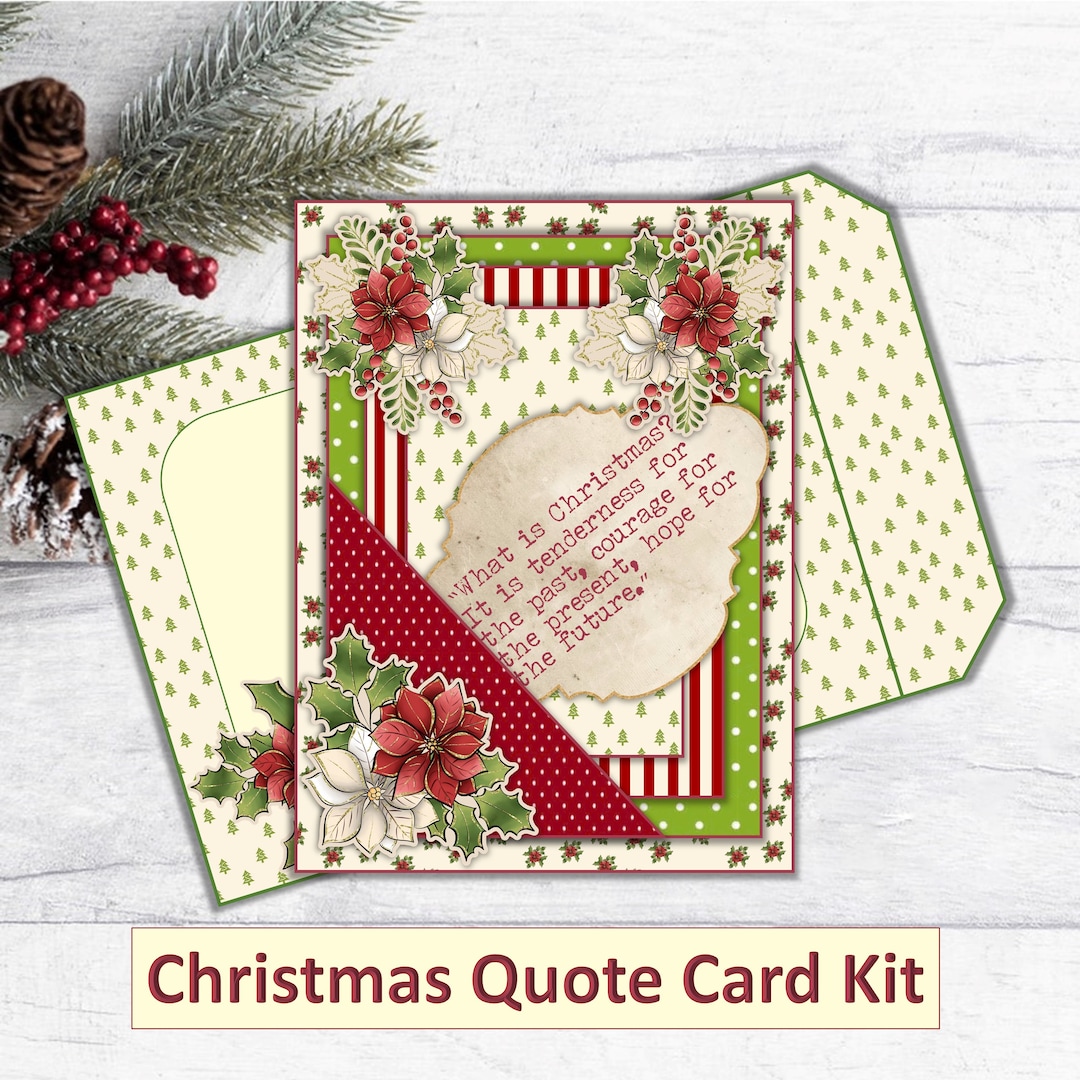 Printable Christmas Card Kit JPEGS and PDF - Etsy