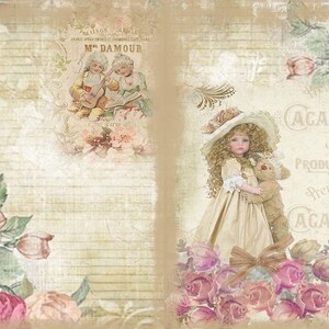 Printable Shabby Chic and Grunge Journal Kit With Free Ephemera - Etsy