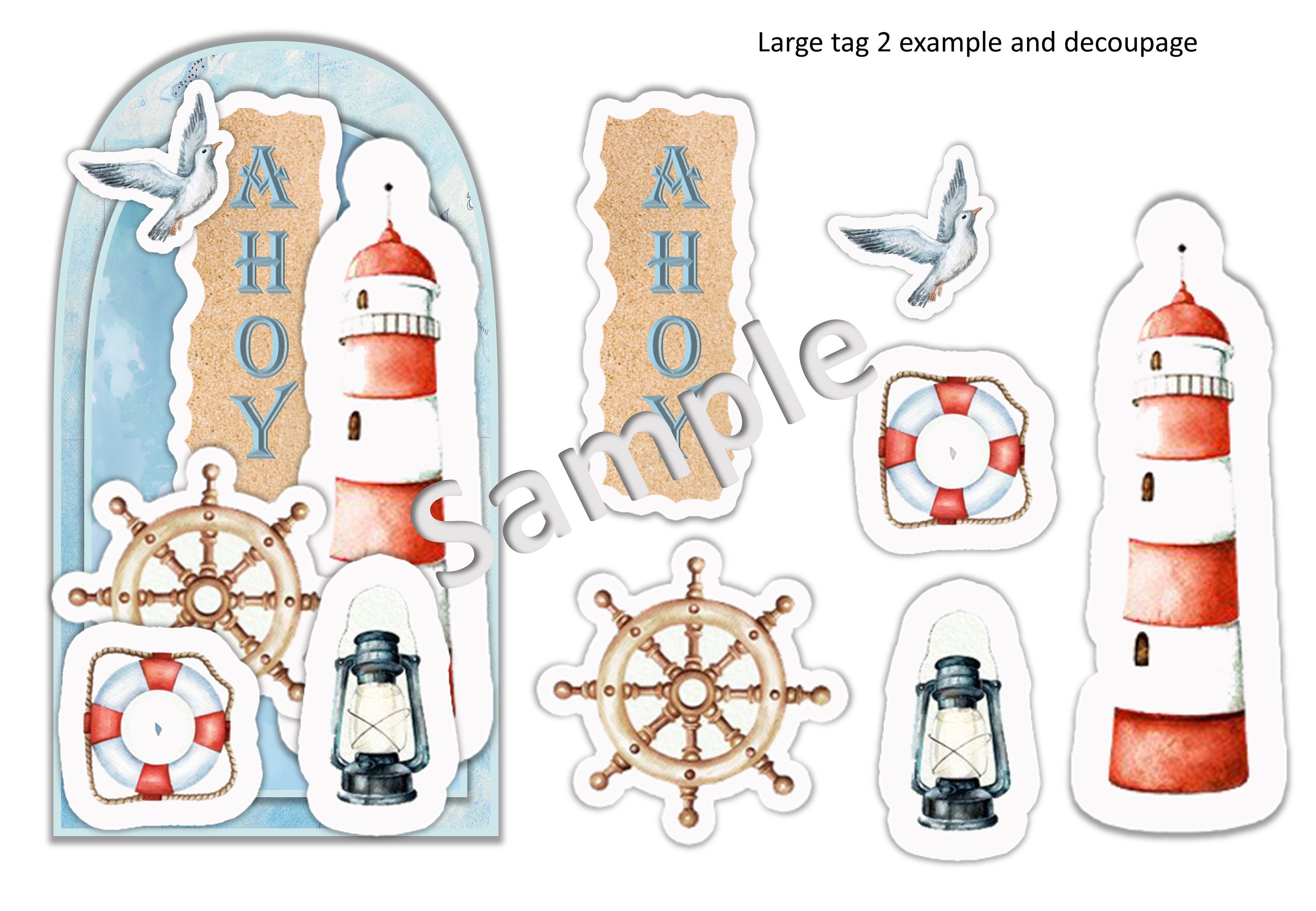 Printable Nautical Journal Kit Set 5 with Free Ephemera. | Etsy