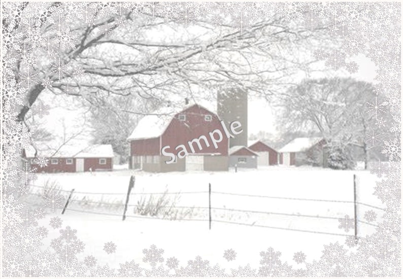 Printable Winter Snow Scene Backgrounds Journal Pages | Etsy