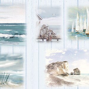 Printable Nautical Beach Collage Sheets A4 letter Size Jpegs - Etsy UK