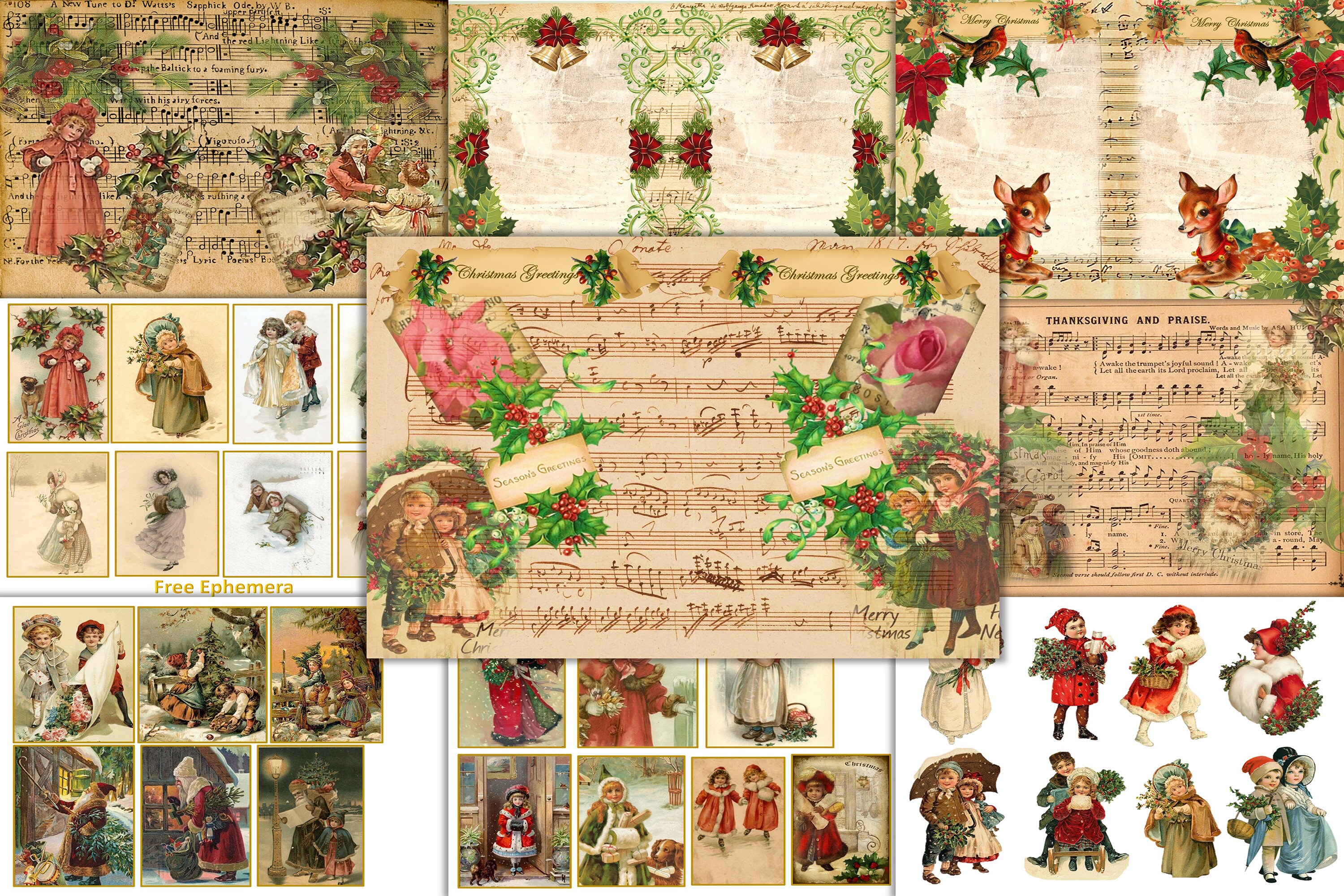 Vintage Country Christmas Printable Journaling Kit With Free - Etsy