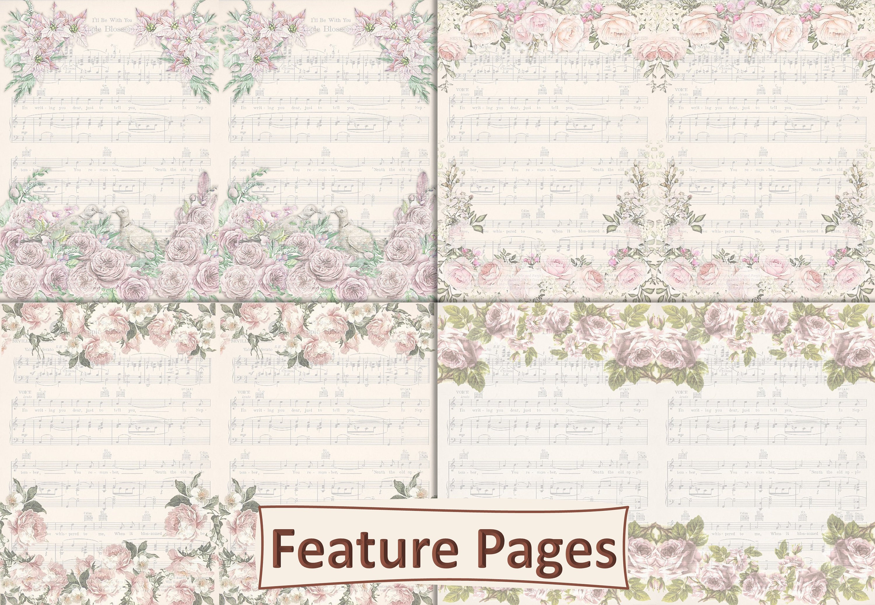 Printable Journal Kit Shabby Chic Summer With Pockets Tag - Etsy