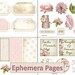 Printable Shabby Chic Vintage Junk Journal Kit With Ephemera JPEG and ...