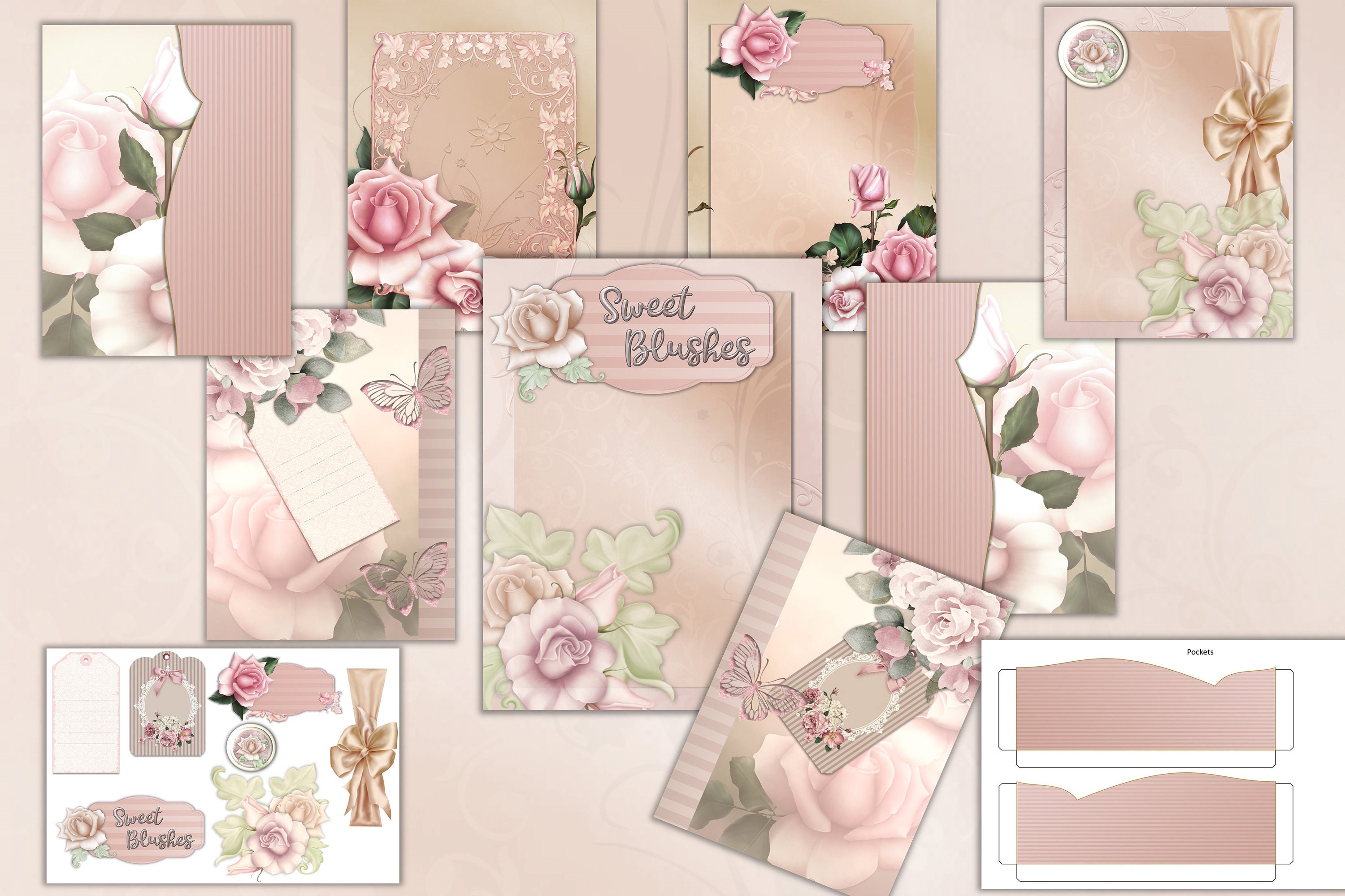 Printable Junk Journal Kit With FREE Ephemera. 8 Pages - Etsy