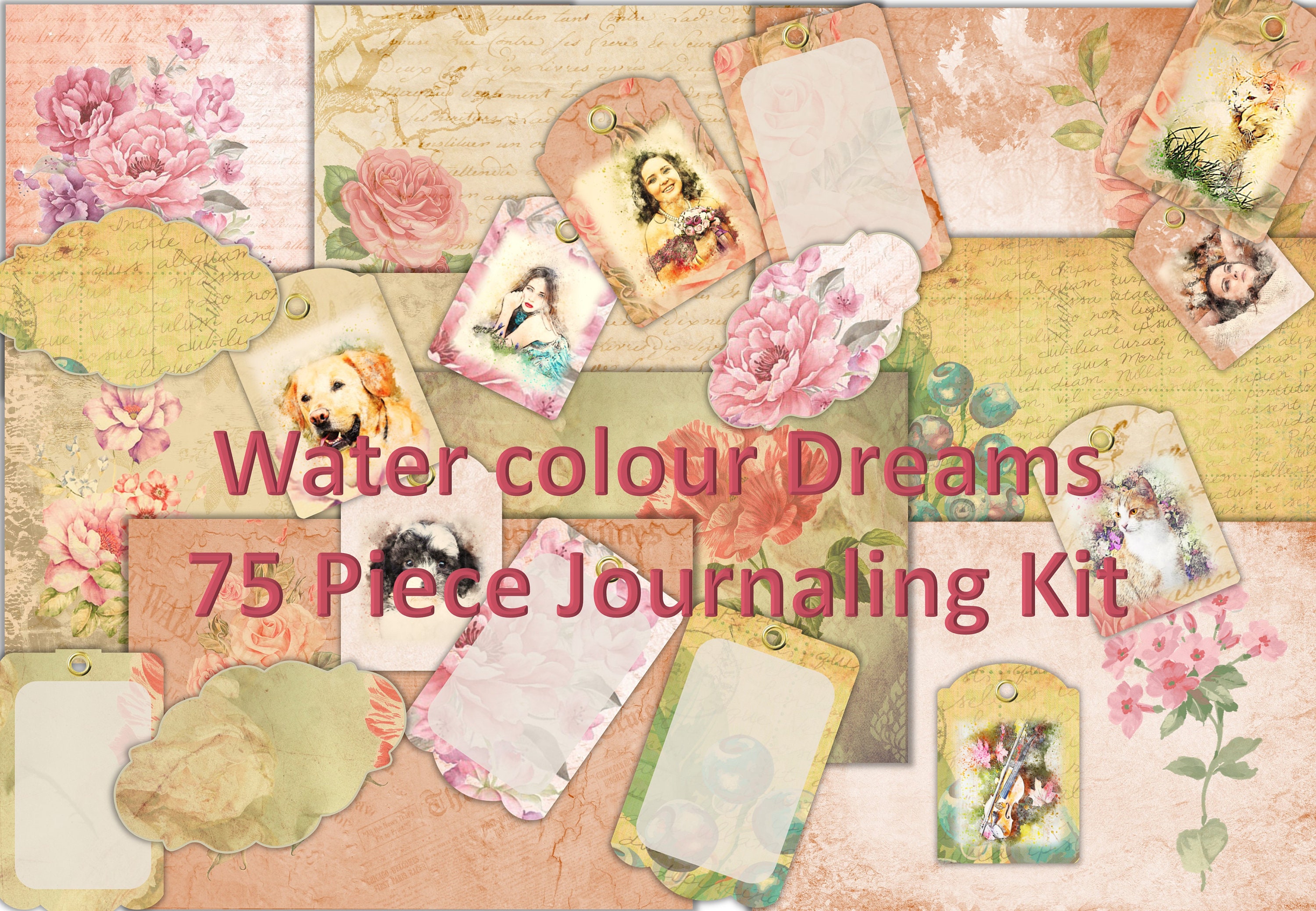 Journaling Kit 75 Pieces Instant Download Commercial Use PNG | Etsy UK