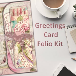Printable Greetings Cards Folio Kit. Backgrounds, Tags, Date Cards ...