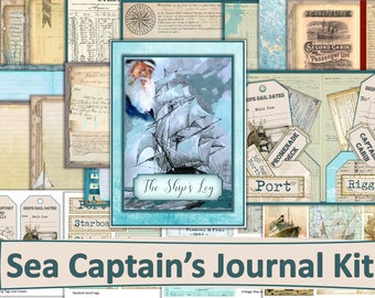 Printable Nautical Journaling Kit With Free Ephemera. JPEG | Etsy