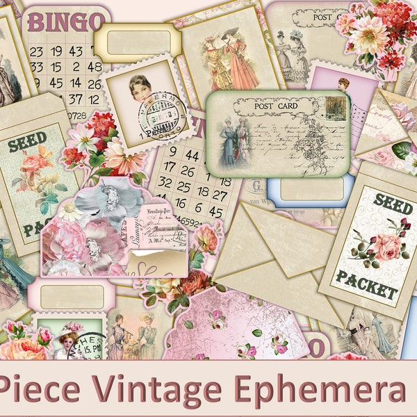 Printable Ephemera - Etsy