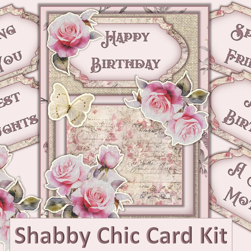 Shabby Chic Cards - Etsy