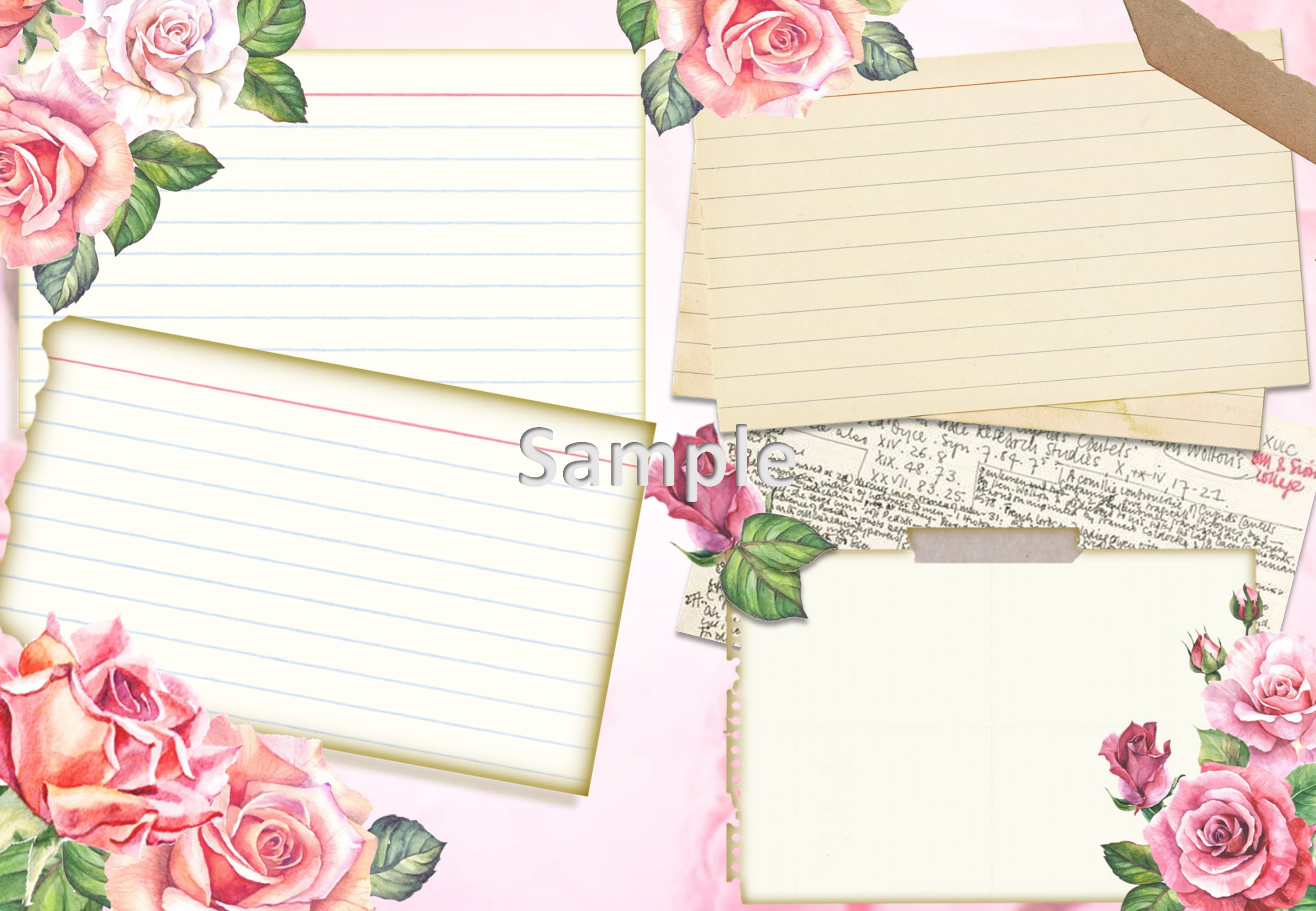 Printable Scrap Paper Junk Journal Kit With FREE Ephemera. 20 | Etsy