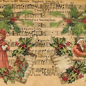 Vintage Country Christmas Printable Journaling Kit With Free Clipart ...