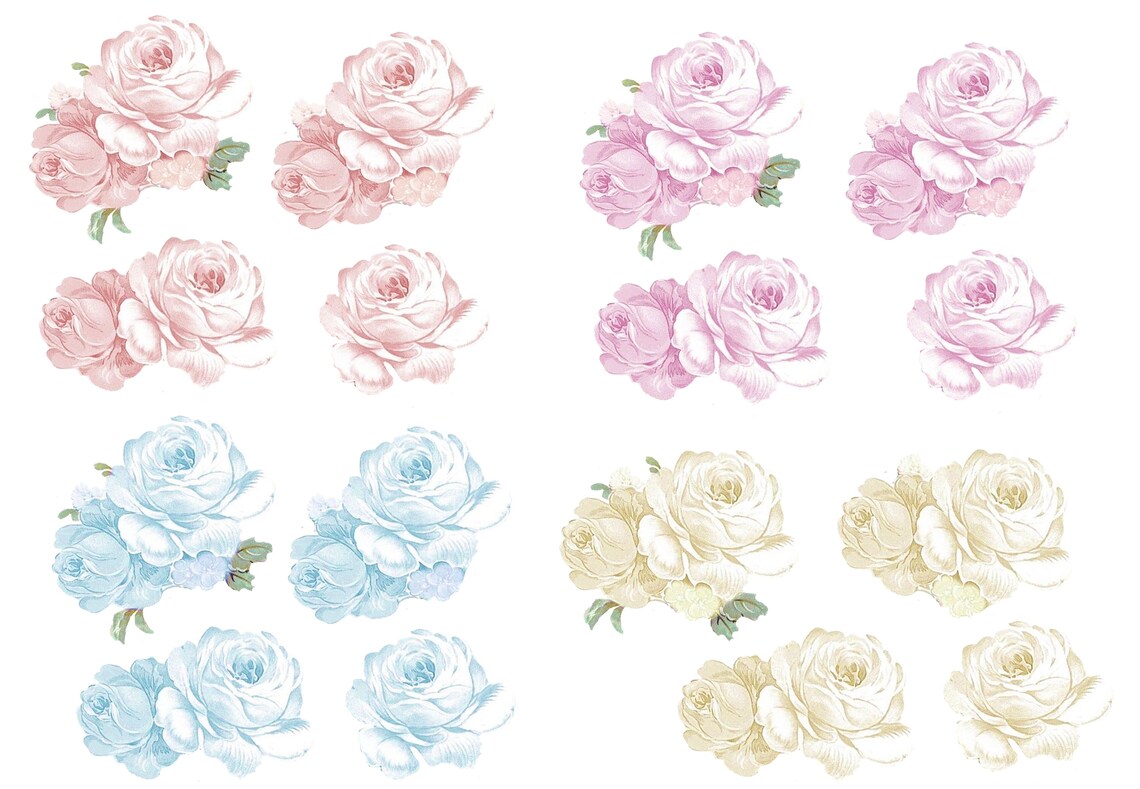 Printable Collage Sheet With PNG and SVG Cutting Files Water - Etsy