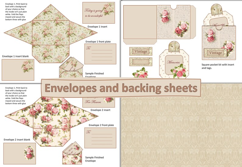 Printable Journal or Scrapbook Ephemera Kit. 65 Pieces. Shabby - Etsy UK