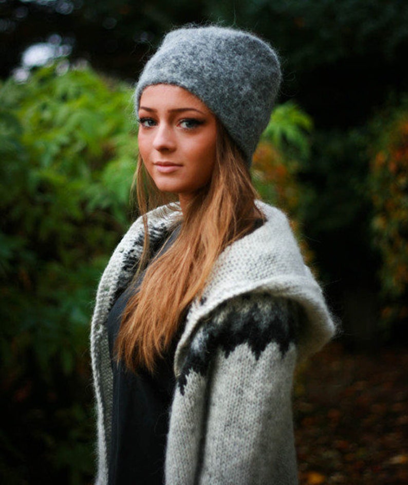 Cardigan, Handknitted From Pure Icelandic Wool. - Etsy