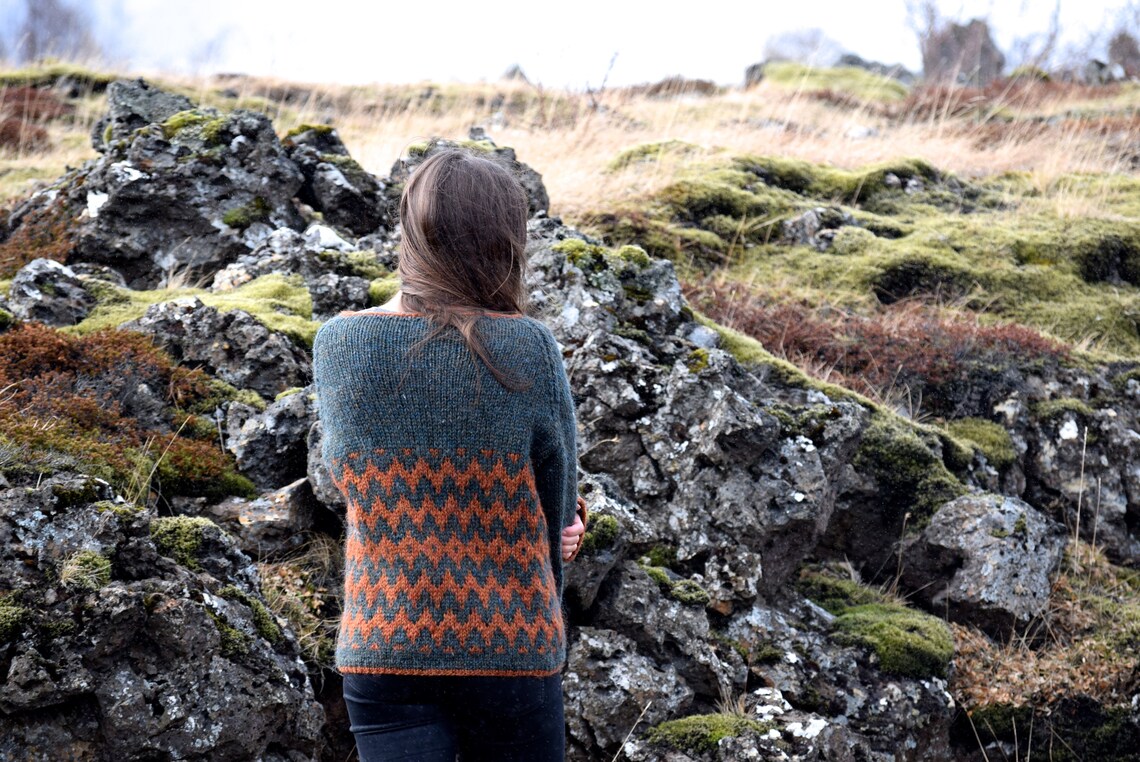 Handknitted Wool Pullover - Etsy