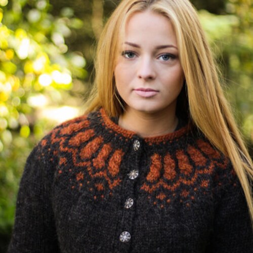 Cardigan Handknitted From Pure Icelandic Wool. - Etsy