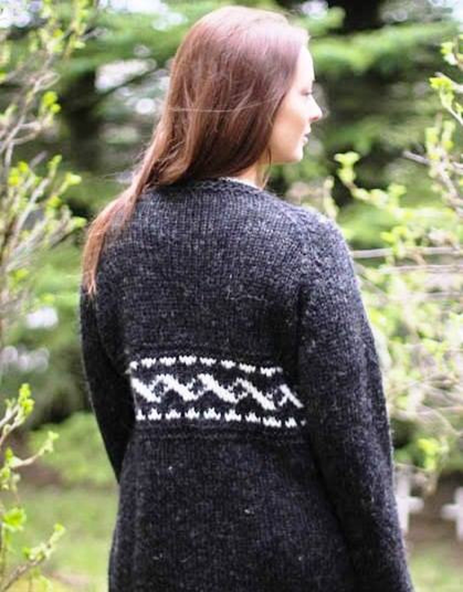 Cardigan, Handknitted From Pure Icelandic Wool. - Etsy Canada