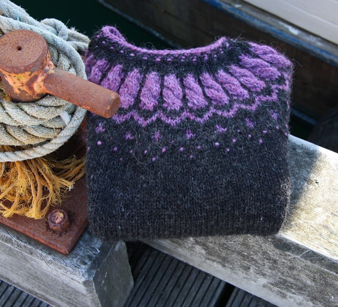 Pullover, Handknitted From Pure Wool. - Etsy