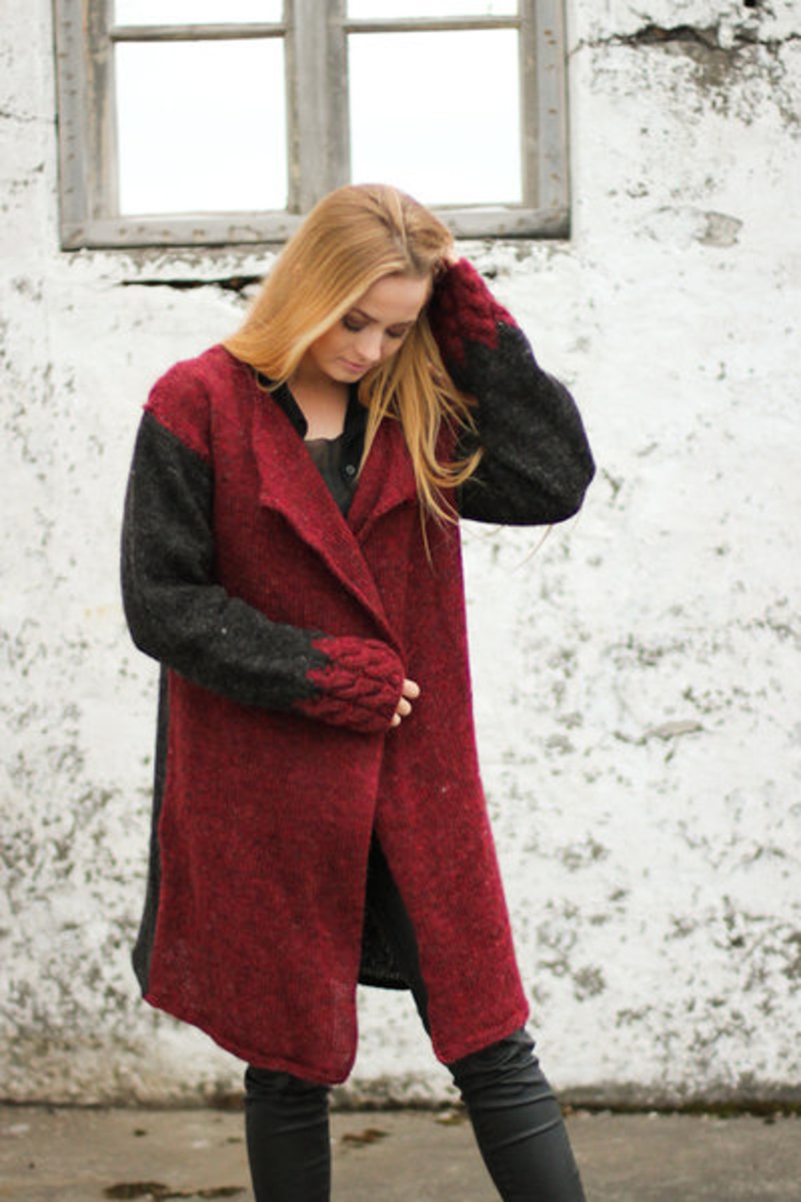 Cardigan, Handknitted From Pure Icelandic Wool. - Etsy
