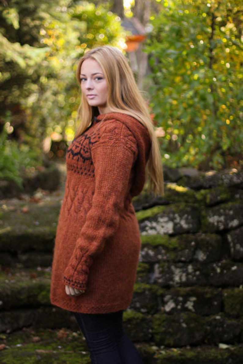 Cardigan Handknitted From Pure Icelandic Wool. - Etsy