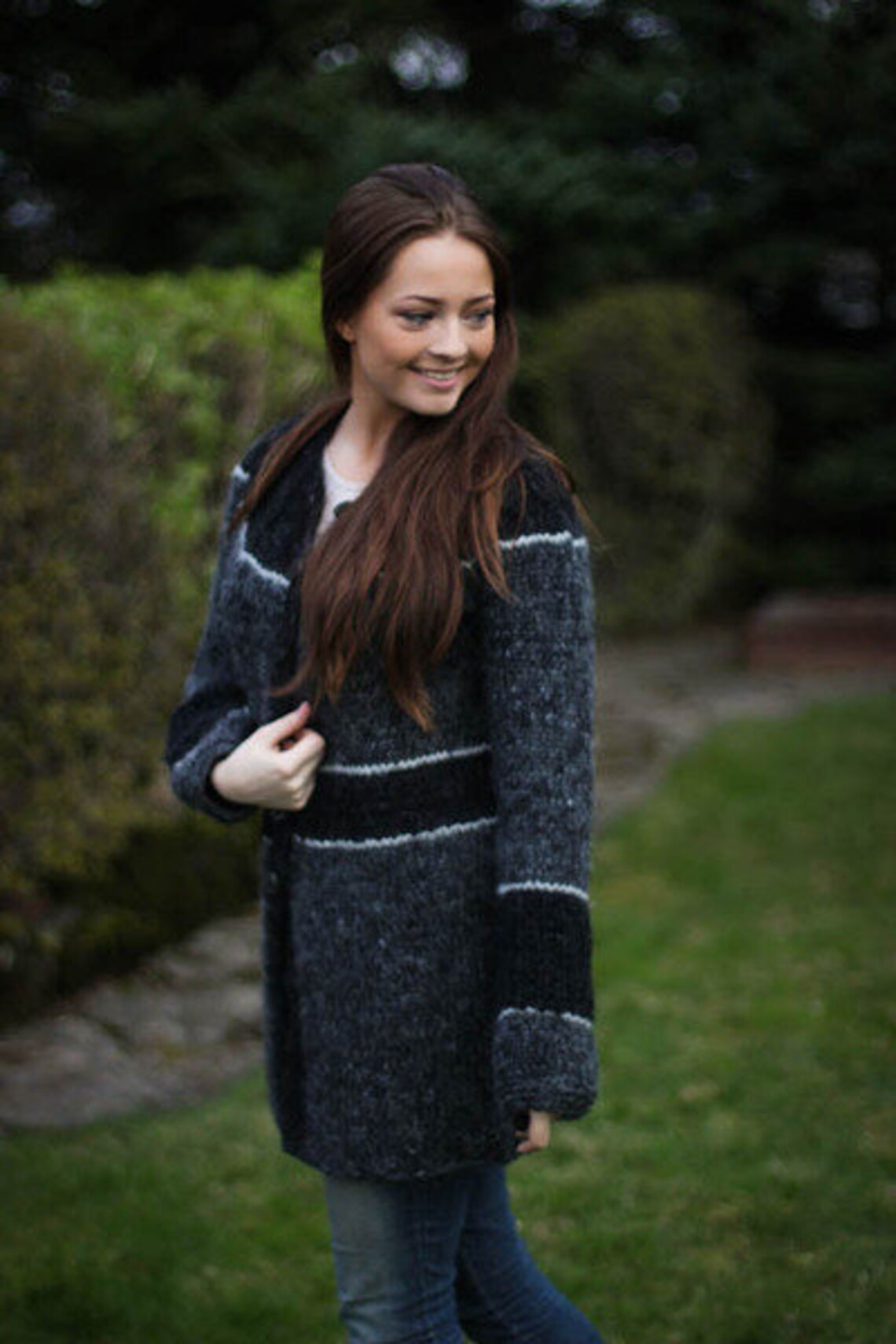 Cardigan, Handknitted From Pure Icelandic Wool. - Etsy