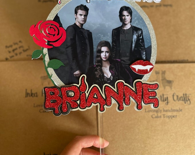 Vampire Diaries cake topper Vampire diaries cake decoration Vampire ...