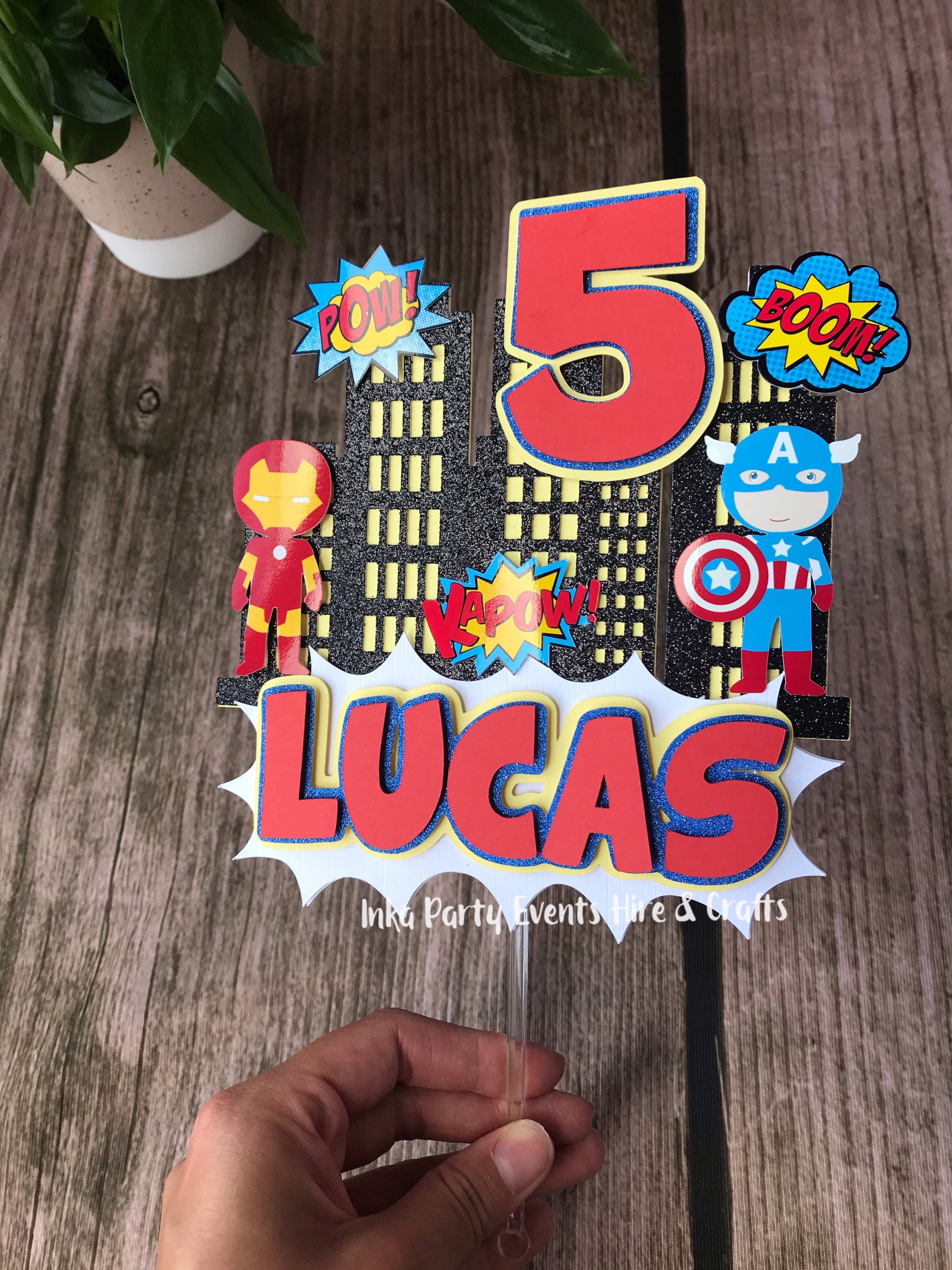 3D Super Heroes Cake topper / Vengadores / Personalizado hecho | Etsy