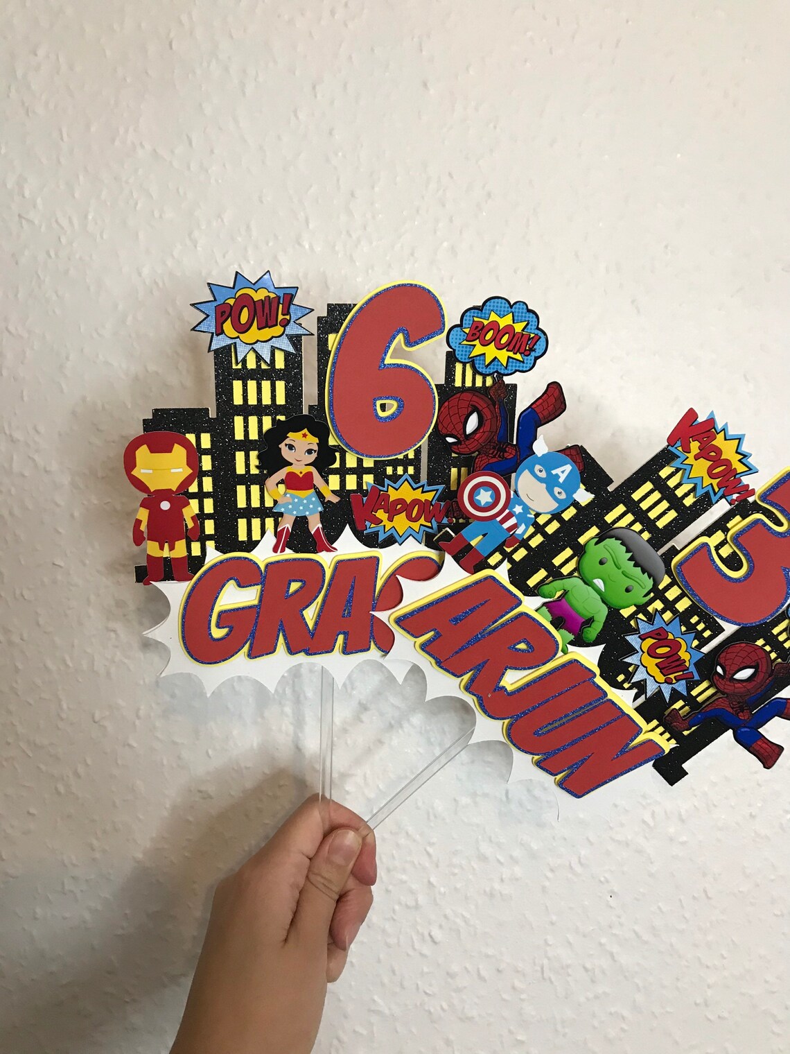 3D Super Heroes Cake topper / Vengadores / Personalizado hecho | Etsy