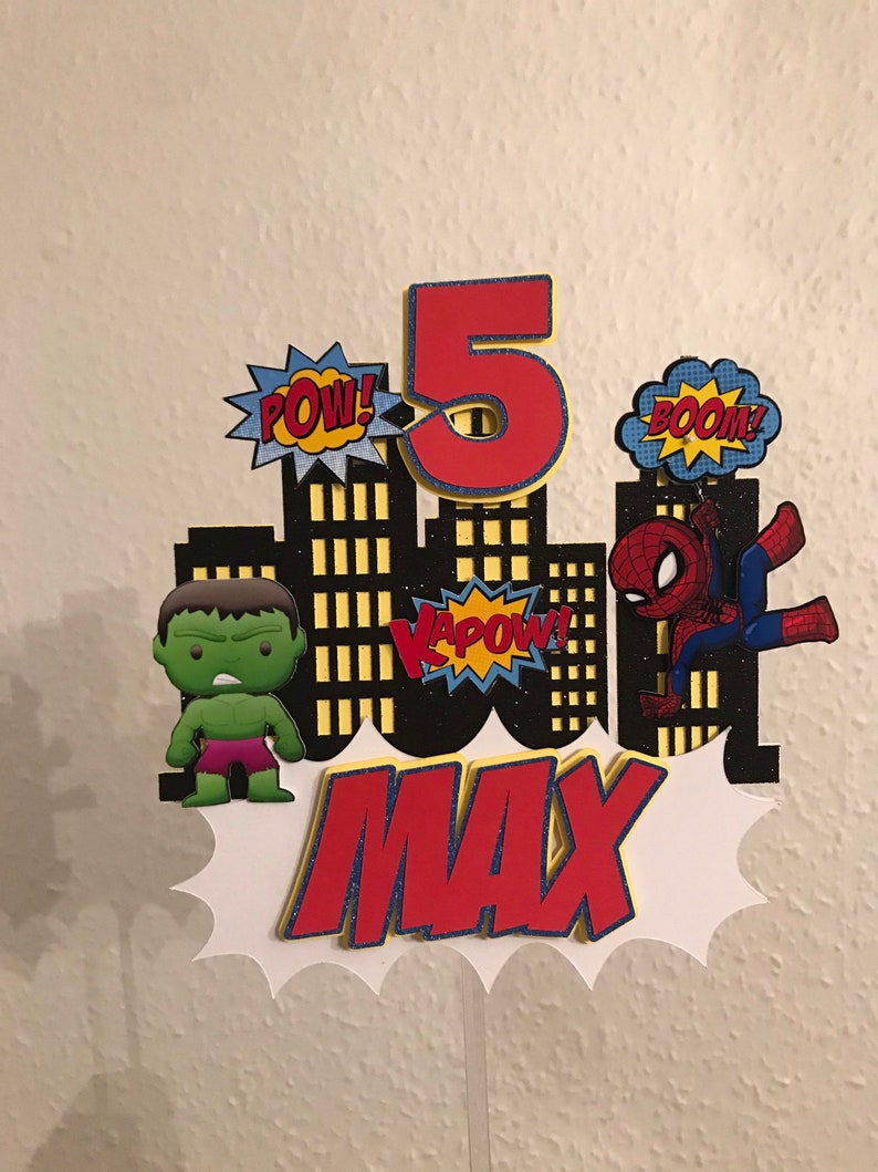 3D Super Heroes Cake topper / Vengadores / Personalizado hecho | Etsy