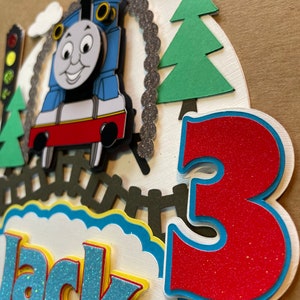 Thomas the Tank Engine Inspired Cake Topper | Thomas Cake Topper ...